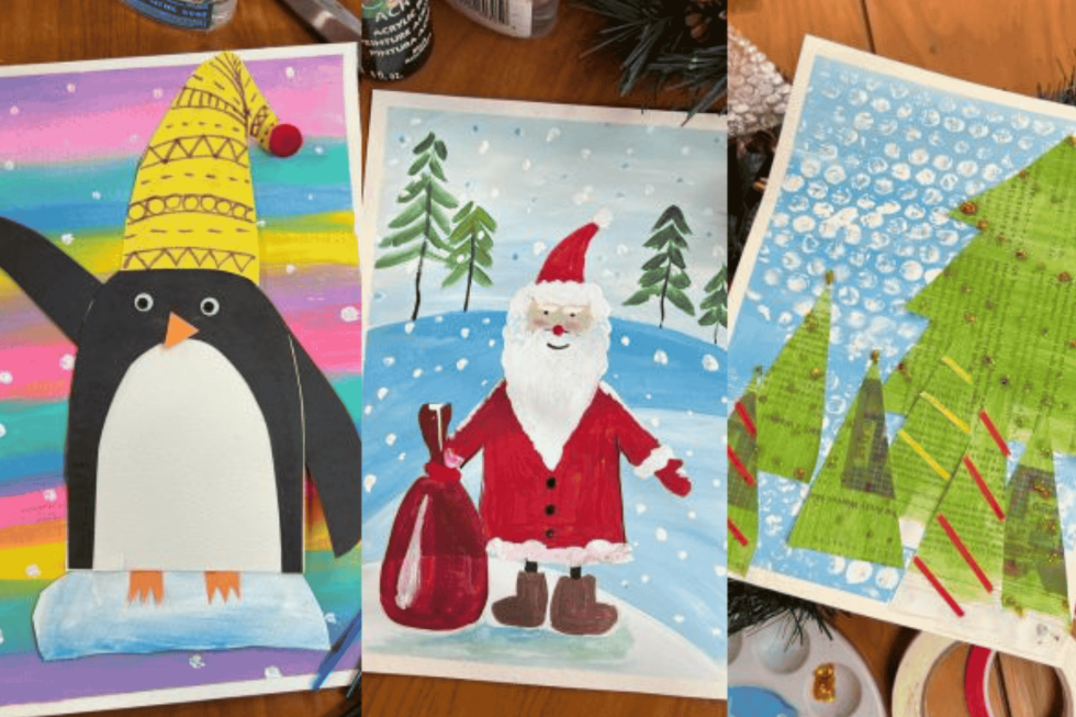 3 Winter Art Projects for kids to Spark Creativity - Happy Hands ...