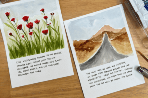 The Beauty of Watercolor and Words: Exploring Art and Quotes for ...